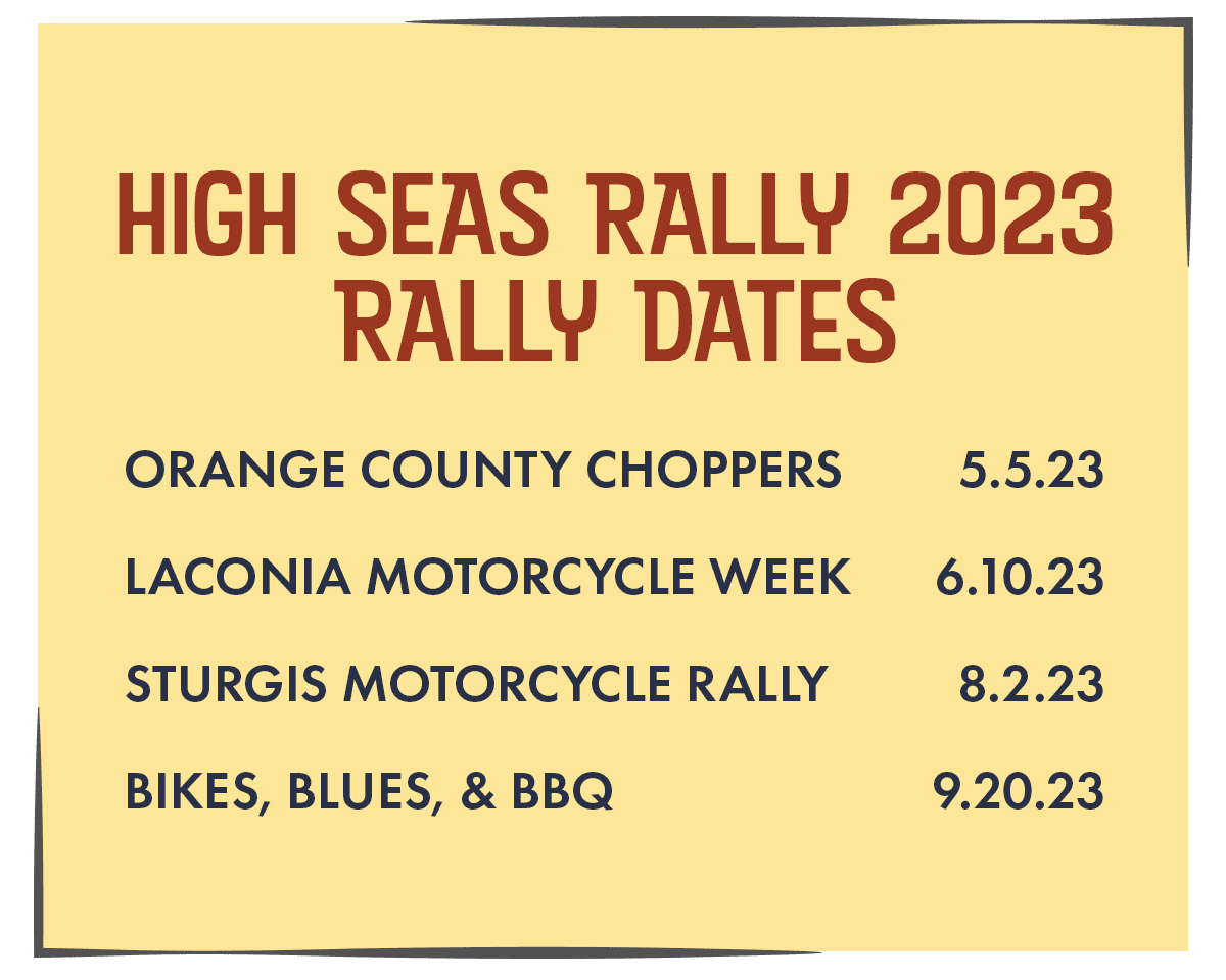 HSR Rally Schedule - High Seas Rally